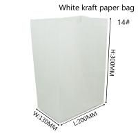 China Recyclable 60gsm 70gsm White Kraft Paper Carry Bags For Food Packaging for sale