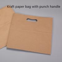 China 80gsm 100gsm 120gsm Kraft Paper Bag With Die Cut Handle for sale