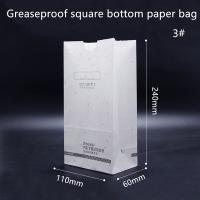 China Eco Friendly High Toughness Bakery Paper Bag With Thumb Cut for sale