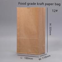 China ISO9001 Biodegradable Brown Bakery Paper Bag for sale
