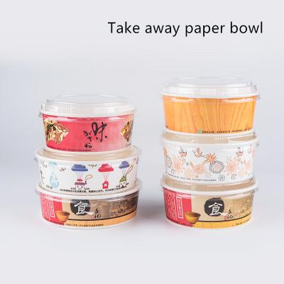 China Grease Resistant PE Coated 240gsm Paper Fast Food Bowl for sale