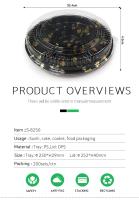 China Disposable Paper Tray Biodegradable Containers Pulp Lid Food Packaging Sushi Tray for sale