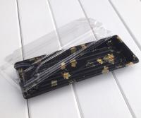 China Food Plastic Container Japanese Sushi Tray Disposable Plastic Takeaway Food Packaging Box for sale