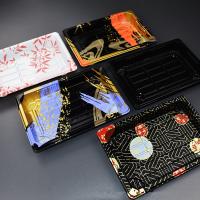 China Food Plastic Container Japanese Sushi Tray Disposable Plastic Takeaway Food Packaging Box for sale