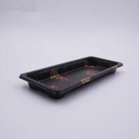 China Printed PS Plastic Sushi Tray Recyclable Dustproof for sale