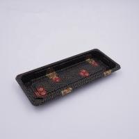 China Printed PS Plastic Sushi Tray Recyclable Dustproof for sale
