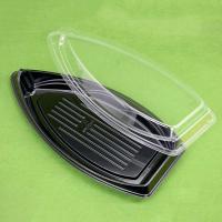 China Recyclable Disposable Plastic Sushi Sashimi Platter for sale