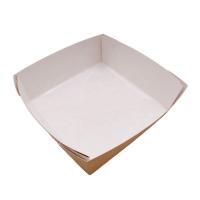 China Kraft Takeaway Fast Food Packaging Box With Clear Window for sale