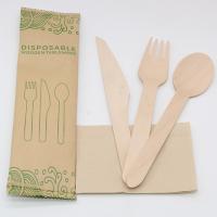 China BSCI Wooden Disposable Biodegradable Cutlery Sustainable Degradable for sale