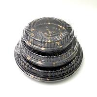 China Disposable PS Plastic Sushi Tray With Transparent Lid for sale