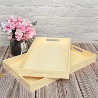 China Sustainable Sushi Wood Nested Serving Trays With Handles for sale