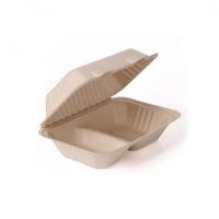 China Sugarcane Bagasse Sushi Biodegradable Take Away Box Disposable For Restaurant for sale