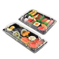 China Sushi Packing Container Take Out Food Disposable Trays Carry Storage Rack for sale