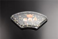 China Disposable Food Grade PS Sushi Burrito Box With Clear Lid for sale