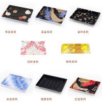 China Sushi Packing Container Take Out Food Disposable Trays Carry Storage Rack for sale