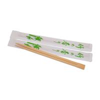 China OEM Full paper Packing Twins Disposable Bamboo/Wooden Chopsticks for sale