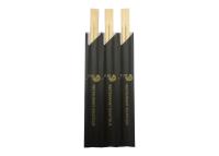 China Thickness 5.0mm Twins Natural Bamboo Disposable Chopsticks for sale