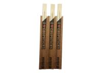 China Eco Friendly Nature 21cm Twins Disposable Bamboo Chopsticks With Sleeve for sale