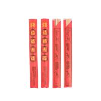 China 100% Natural Round Bamboo Disposable Chopsticks With Semi Paper Sleeve for sale
