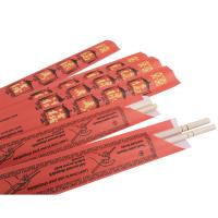 China 100% Natural Round Bamboo Disposable Chopsticks With Semi Paper Sleeve for sale