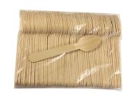 China Birch Wood Biodegradable Disposable Cutlery Fork 160mm for sale
