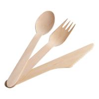 China BRC Wooden Biodegradable Cutlery For Party for sale