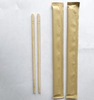 China Disposable Bamboo Eco Friendly Chopsticks With Kraft Paper Packing for sale