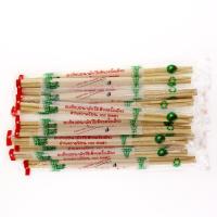 China OPP Wrapped Disposable Natural Round Bamboo Chopsticks for sale