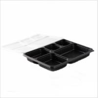 China Disposable Thickened Plastic Takeaway Bento Box Container for sale