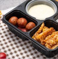 China SGS Thickened Plastic Take Away Box Disposable Microwavable for sale