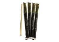 China Twines Paper Finished Seal Disposable Bamboo Chopsticks Full Page Printing 23cm for sale