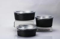 China Disposable Salad Round Takeaway Aluminum Foil Box For Fruit Cutting for sale