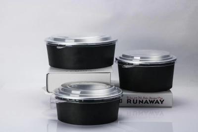 China Disposable Salad Round Takeaway Aluminum Foil Box For Fruit Cutting for sale