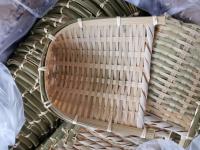 China Home Practical Bamboo Broom And Dustpan Green Color for sale