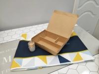 China Biodegradable Fast Food Packaging Box 3 4 5 Compartment Microwave Safe for sale
