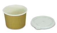 China Disposable Kraft Lunch Containers Food Grade Laminated Paper Boxes for Meals Soup for sale