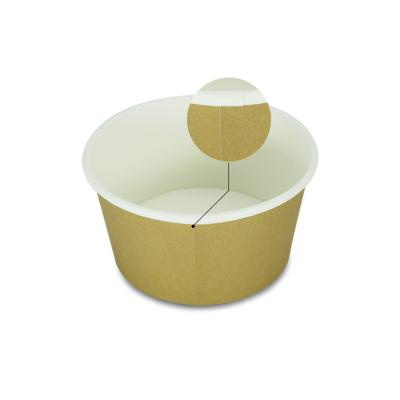 China Disposable Kraft Lunch Containers Food Grade Laminated Paper Boxes for Meals Soup for sale