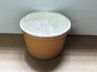 China Disposable Packing Box With Inner Support 360-1500ml Kraft Paper Bowl for sale