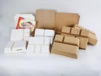 China Kraft Paper Biodegradable Takeaway Containers Disposable With Compartment for sale