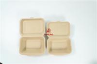 China Sugarcane Desechables Fast Food Packaging Box Biodegradable Compostable for sale