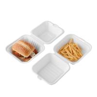 China Recycle Take To Go Sugarcane Bagasse Biodegradable Take Away Box Disposable for sale
