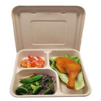 China 1 2 3 Compartments Disposable Burger Takeaway Containers for sale