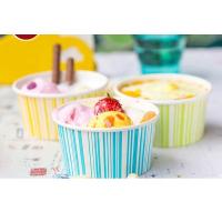 China Ice Cream Disposable Paper Cup PLA Coating Biodegradable Yogurt Packaging for sale