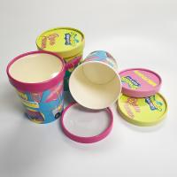 China Kraft Paper Single Wall Ice Cream Cup Biodegradable 7oz 32oz for sale