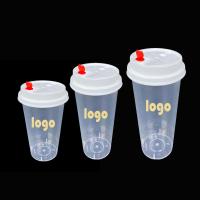China BPA Free PP Disposable Milk Tea Cups 1oz With Lid for sale