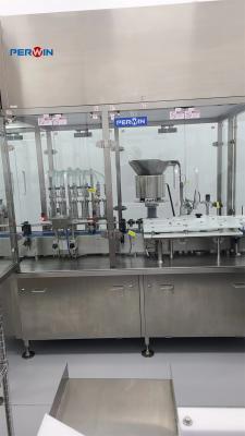 China 12 Heads 3-cutter Crimping Animal vaccine aseptic filling machine With Servo Motor for sale