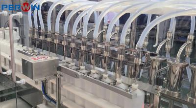 China Aseptic Filling Machine for Animal Vaccine in Round Plastic Bottles with 12 Groups of 316L Piston Pumps for sale