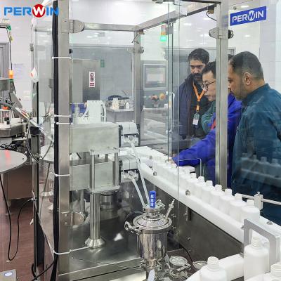 China Diagnostic Reagent Filling Line with ±1~2% Filling Accuracy Servo Technology Torque Control and 10ml~500ml Filling Volume for sale