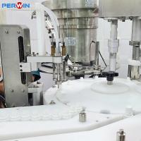 China 600mm Turntable Buffering Diagnostic Reagent Filling Line with Pneumatic Bottle Fixing and Servo Motor Capping Power for sale