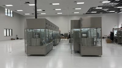 China Touch Screen Control Animal Vaccine Filling Machine with 3-cutter Crimping Heads and Automatic Filling System for sale
